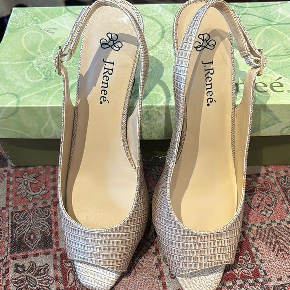 J.Renee | Shoes | J Renee Classic Perp Toe Sling Size 8 | Poshmark